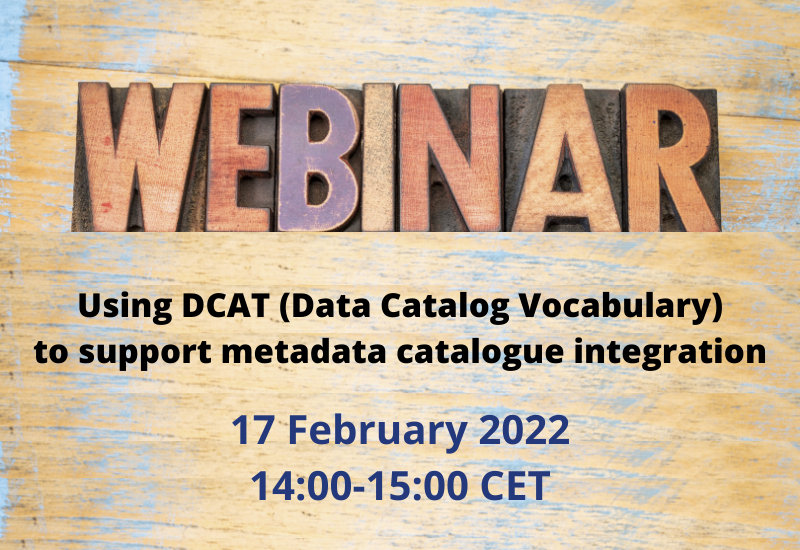 Using DCAT (Data Catalog Vocabulary) to support metadata catalogue ...