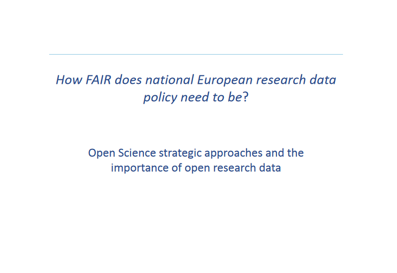 Open Science strategic approaches and the importance of open research ...